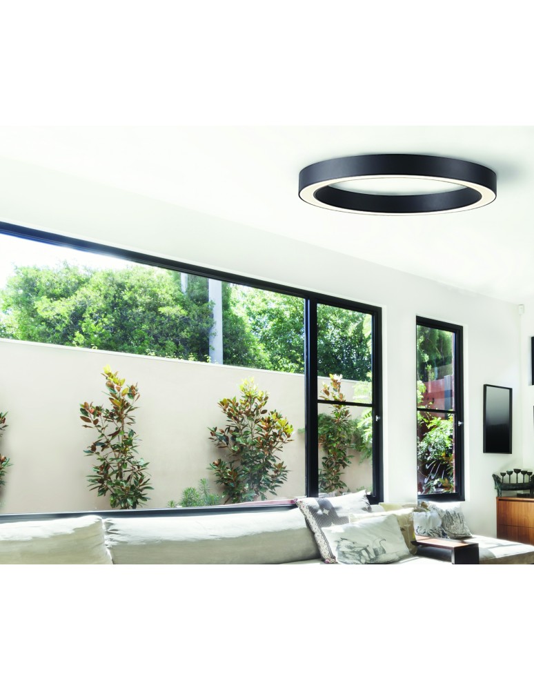 "Azzardo MARCO TOP 100 CCT BK - Ceiling light with Remote Control ...